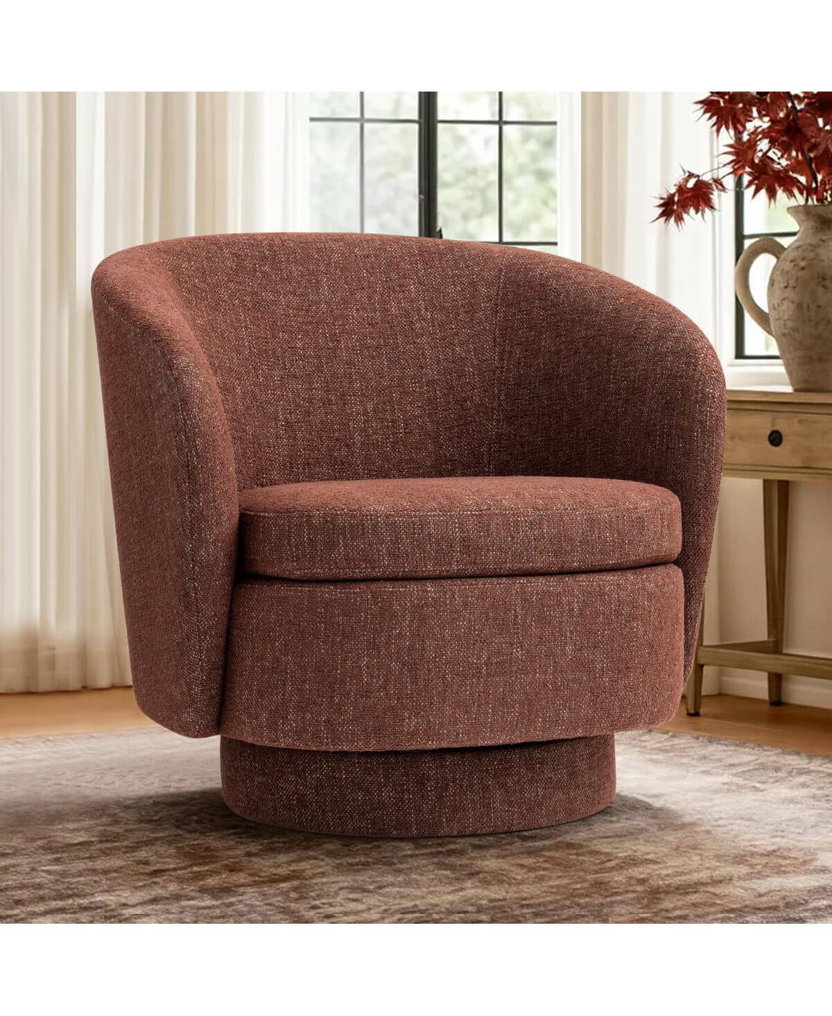 Click here for Maison Boucle 30.5 Swivel Barrel Accent Chair  Tex... prices