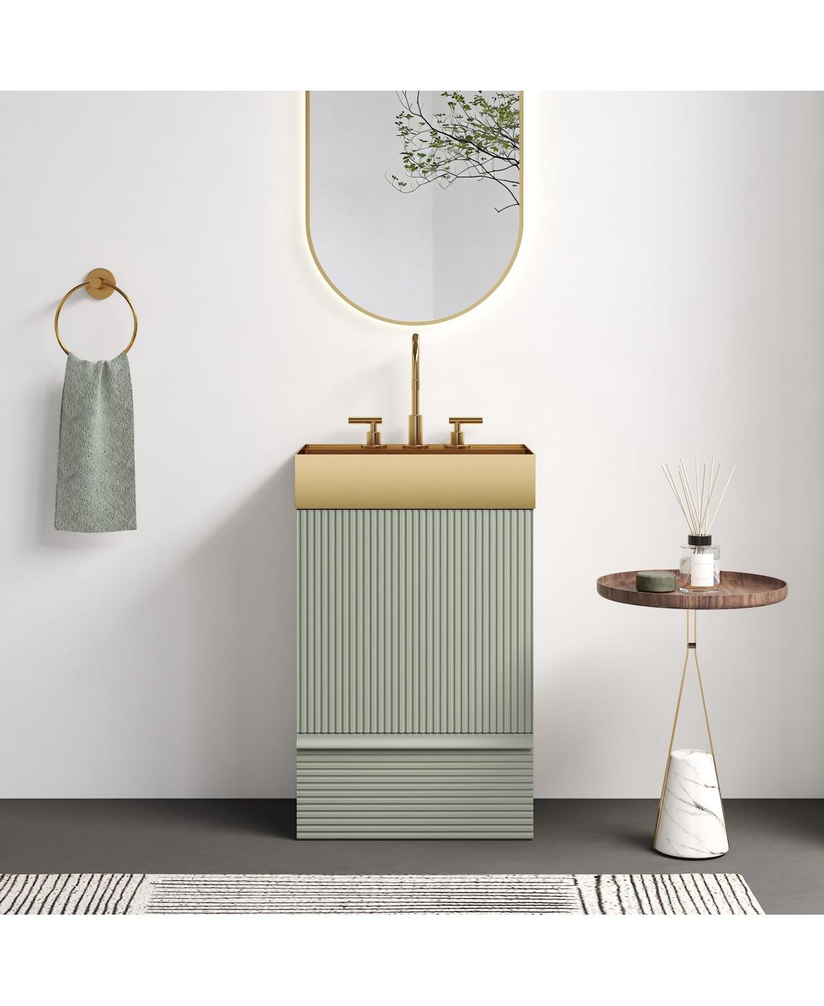 Click here for Sillysis 20 Freestanding Bathroom Vanity with Meta... prices