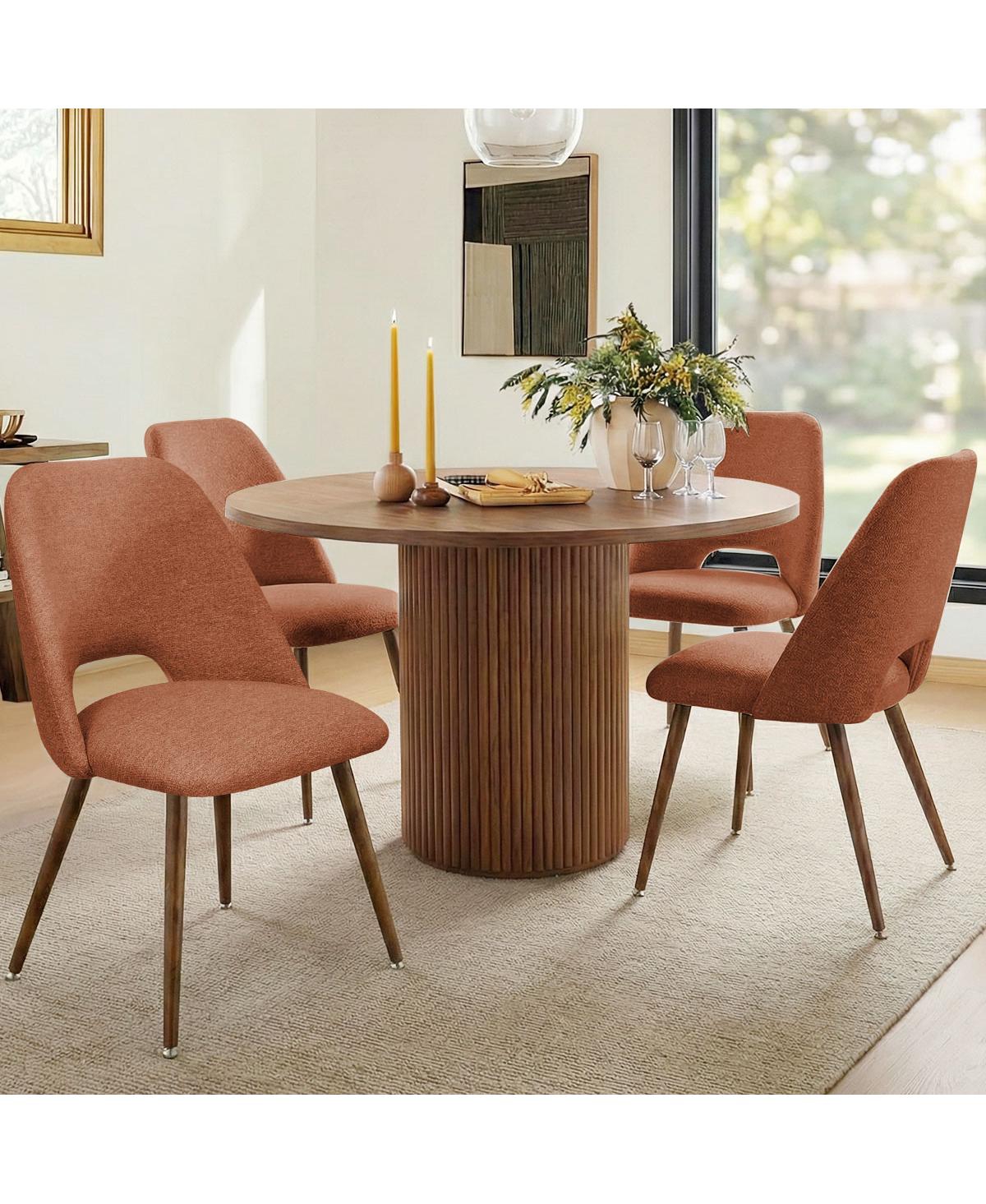 Click here for Maison Boucle Set of 4 Upholstered Dining Chairs... prices