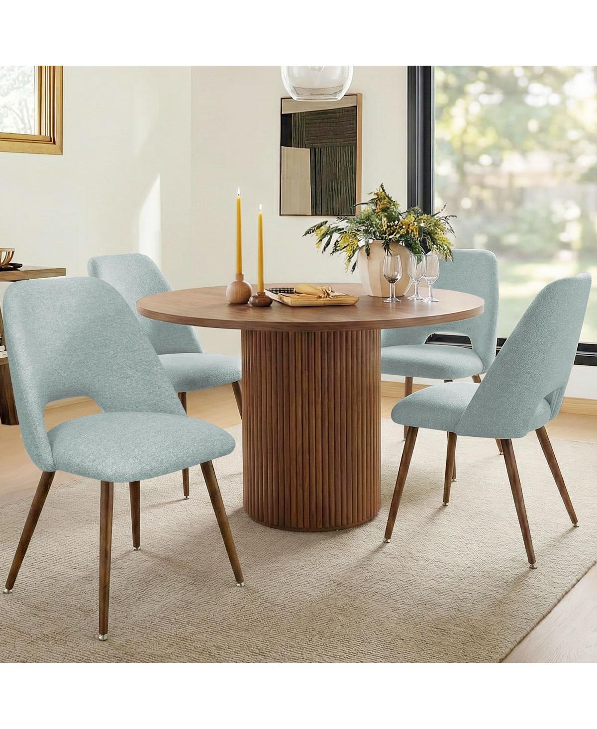 Click here for Maison Boucle Set of 4 Upholstered Dining Chairs... prices