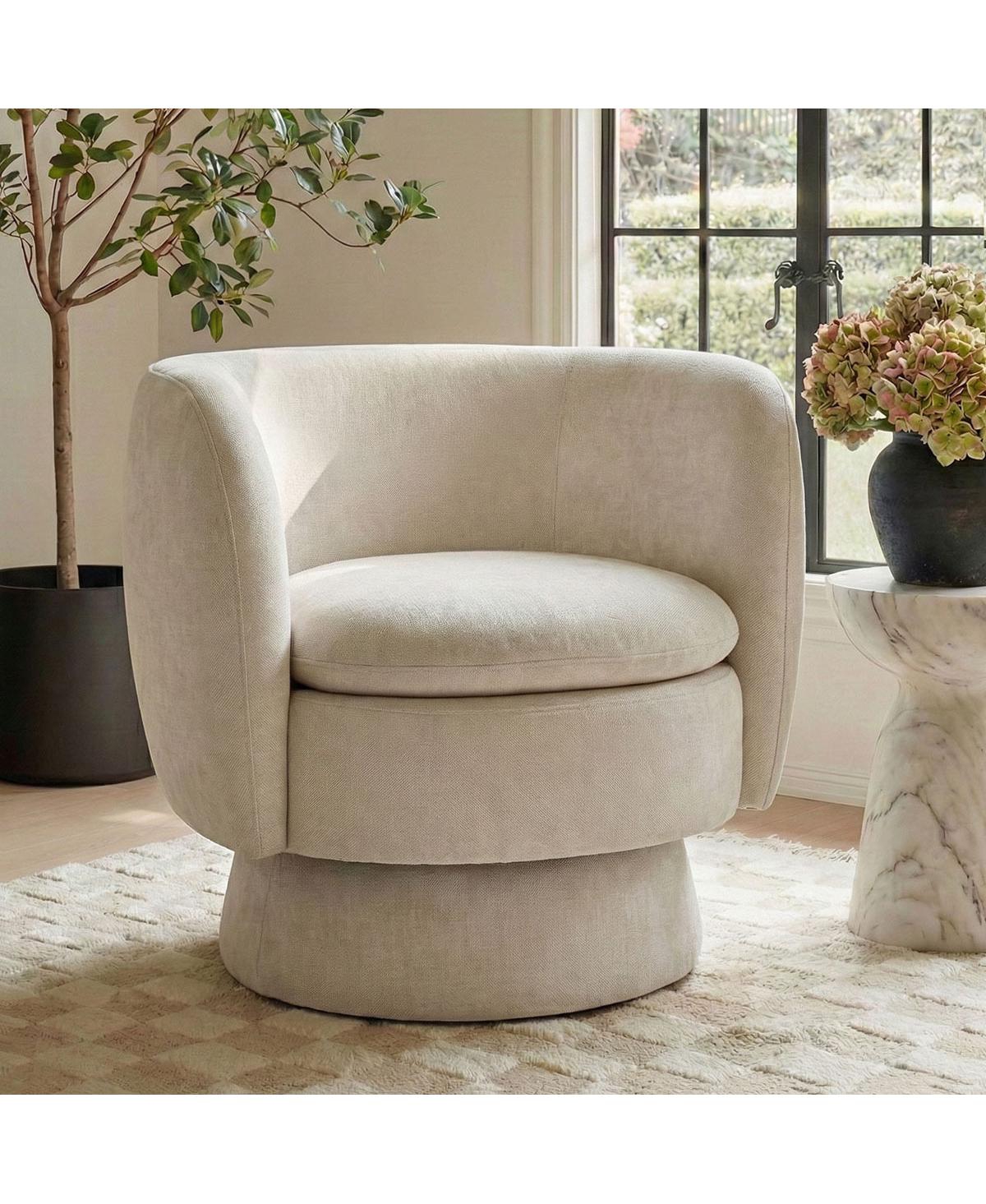 Click here for Maison Boucle 31 Wide Swivel Barrel Accent Chair... prices