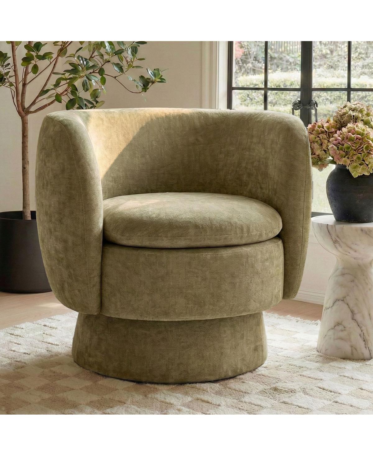 Click here for Maison Boucle 31 Wide Swivel Barrel Accent Chair... prices