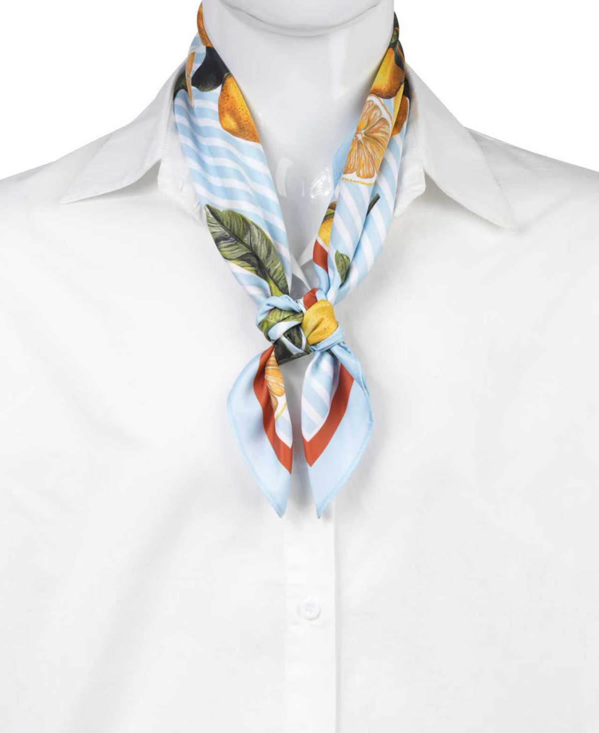 Click here for Bespoke Fashion Citrus-Print Square Scarf - Light... prices