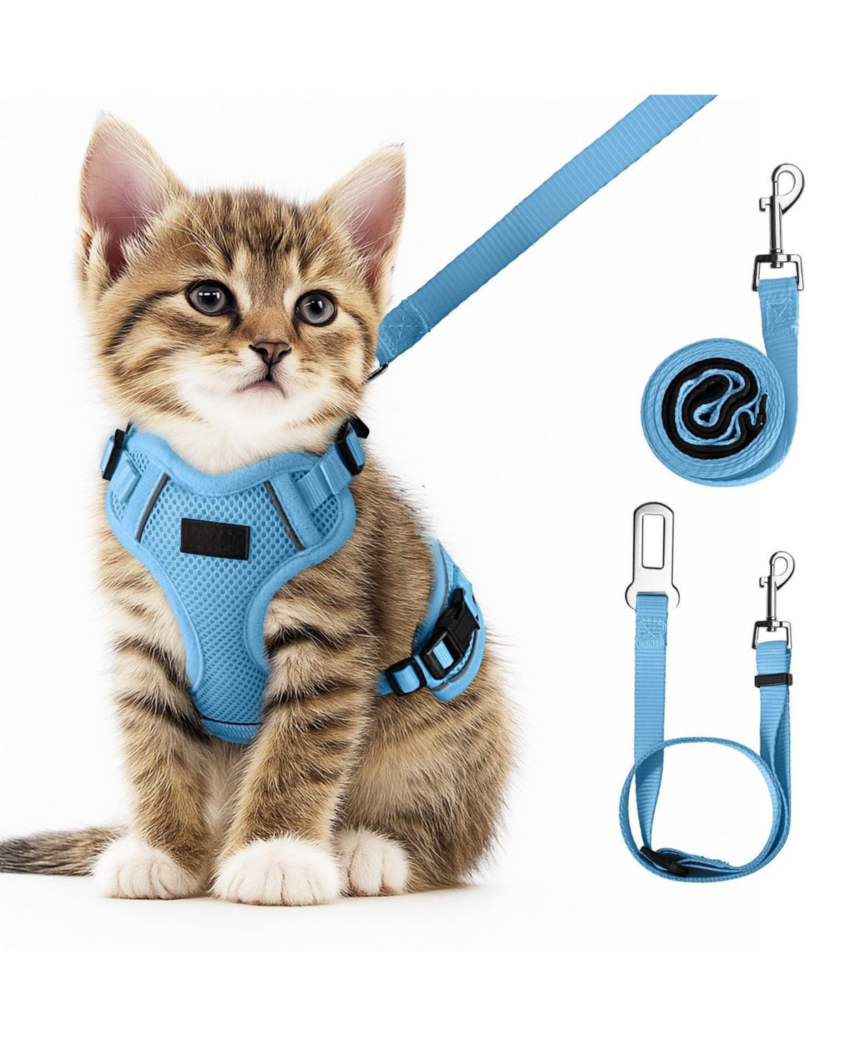 Click here for Aronkl Escape Proof Cat Harness Leash Adjustable B... prices