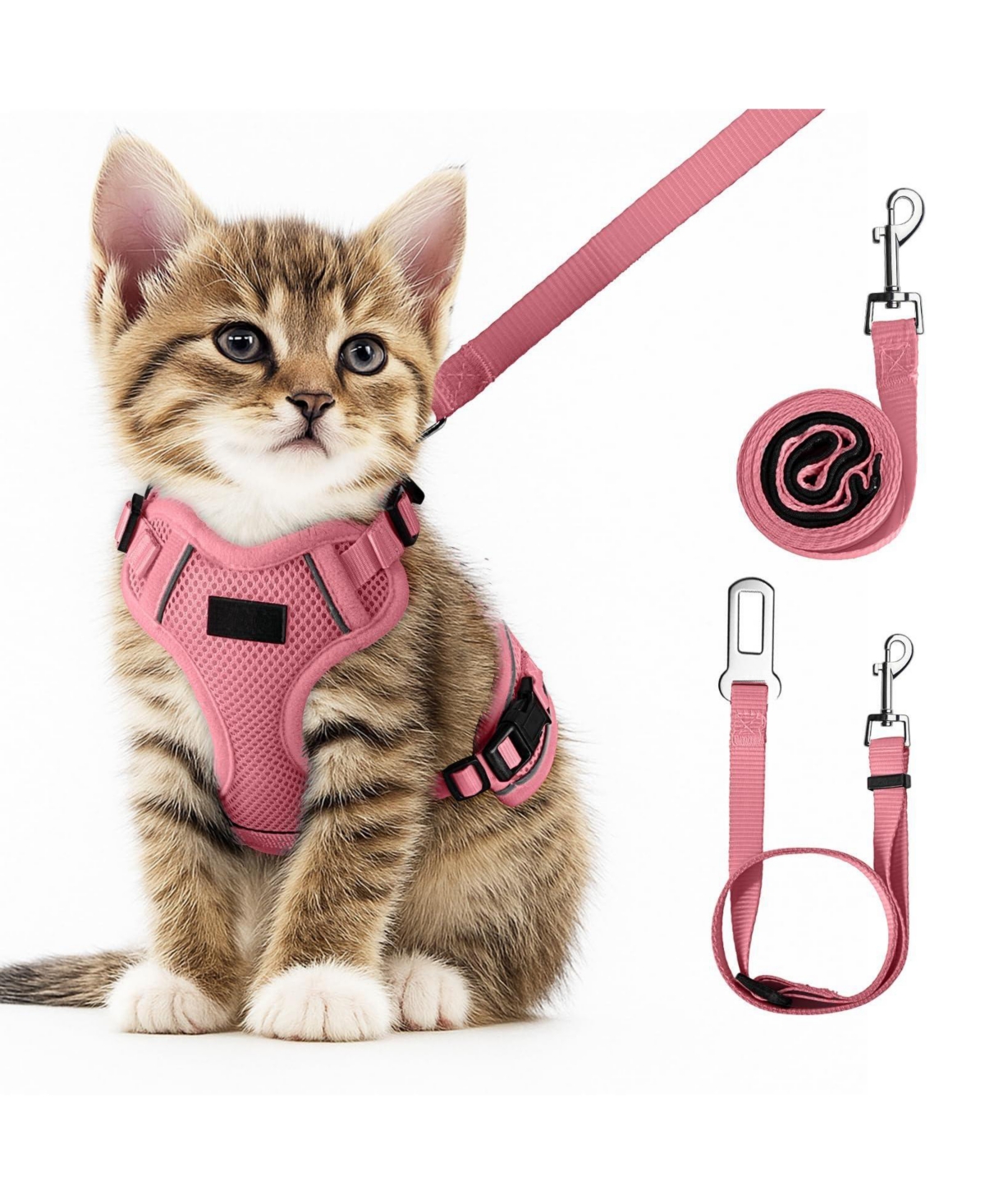 Click here for Aronkl Escape Proof Cat Harness Leash Adjustable B... prices