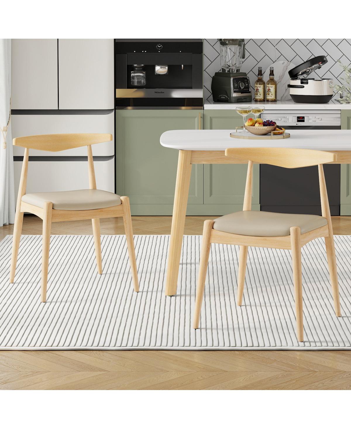 Click here for Streamdale Furniture 2 Rubberwood Dining Chairs  E... prices