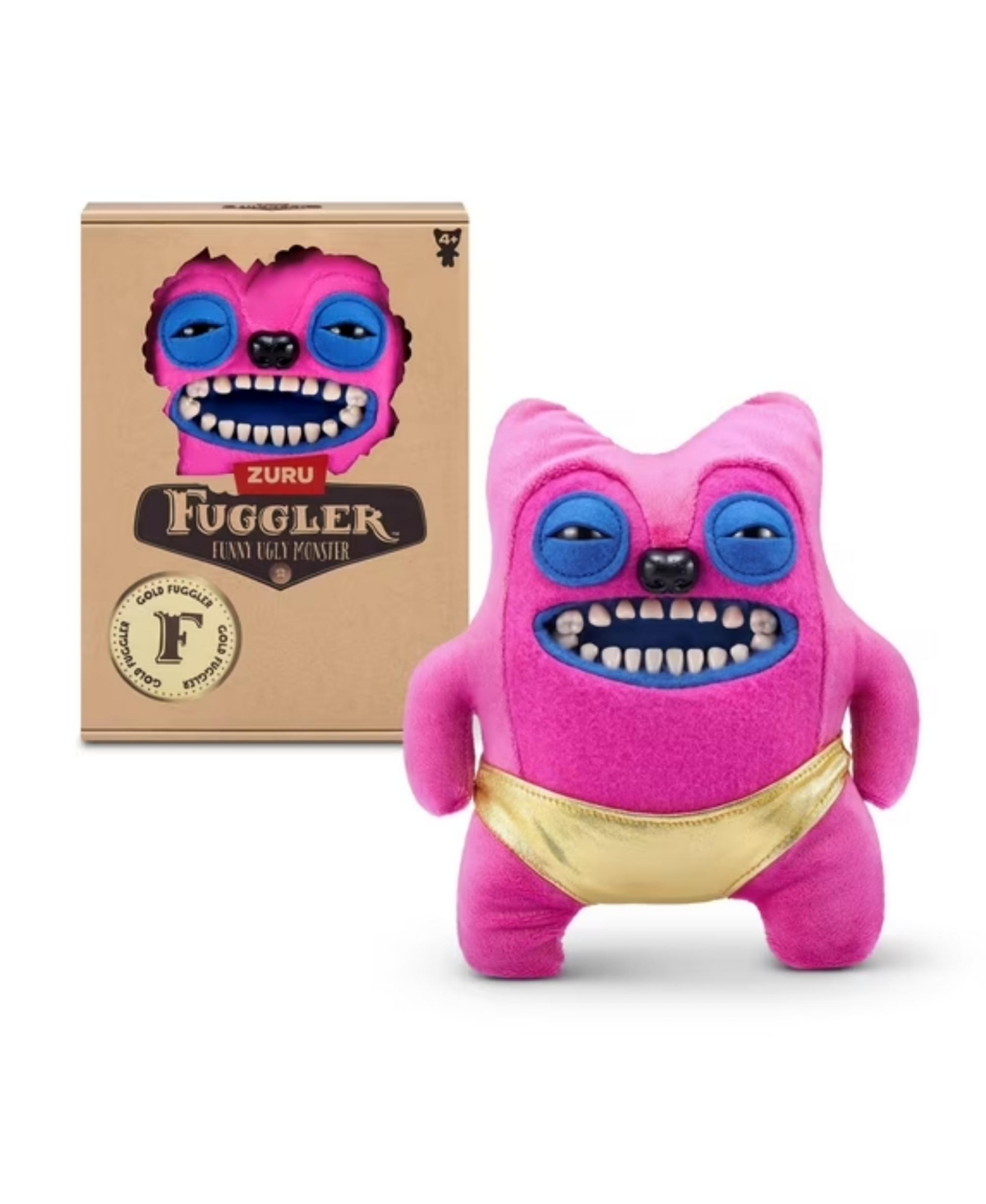 Click here for Fuggler Zuru Gold Fuggs Greedy Grinner Pink Funny... prices