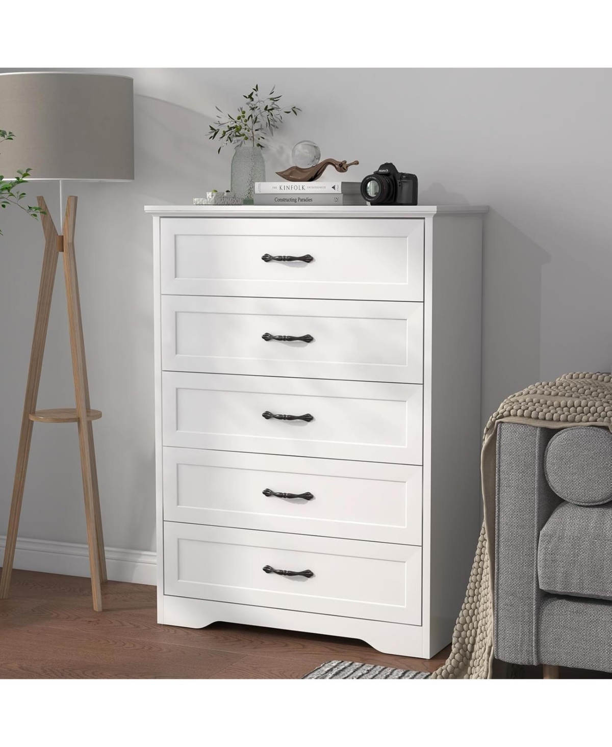 Click here for gaomon Tall 5-Drawer Dresser for Bedroom  Farmhous... prices