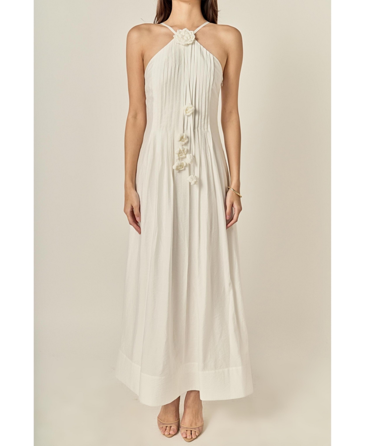 Click here for English Factory Womens Crochet Flower Trim Sheer H... prices