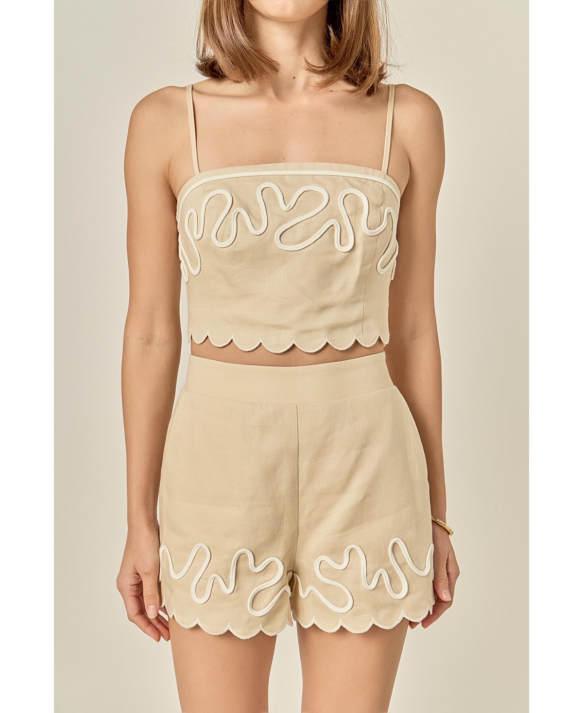 Click here for English Factory Womens Wavy Embroidered Bandeau To... prices