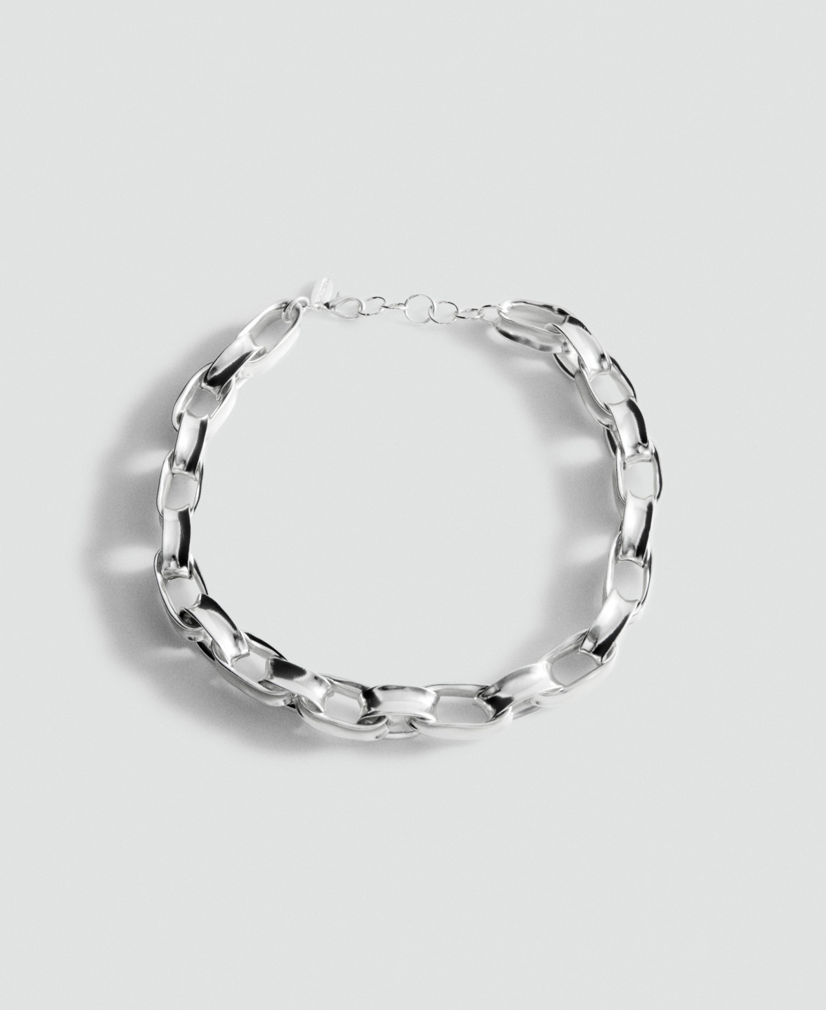 Click here for Selection Mango Womens Link Chain Necklace - Silve... prices