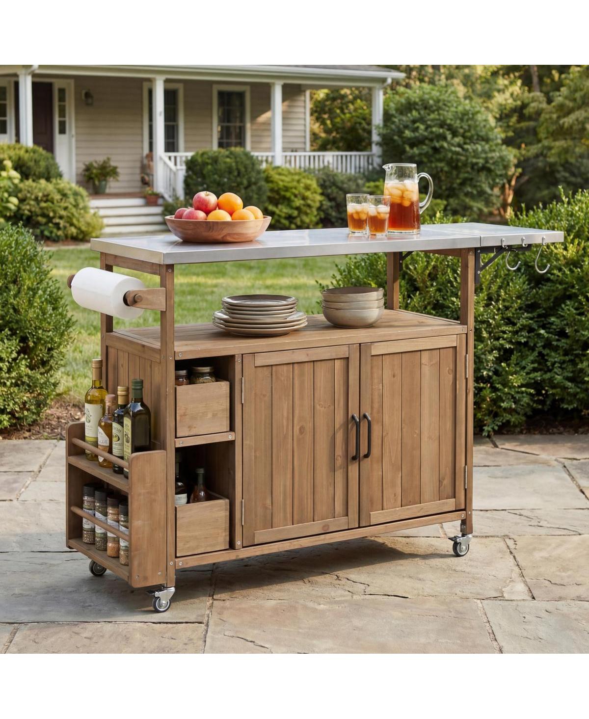 Click here for Streamdale Furniture Farmhouse Rolling Outdoor Kit... prices