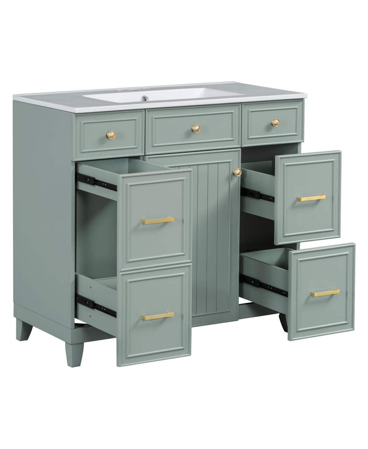 Click here for Casainc 36 Bathroom Vanity with Ceramic Sink  Gree... prices