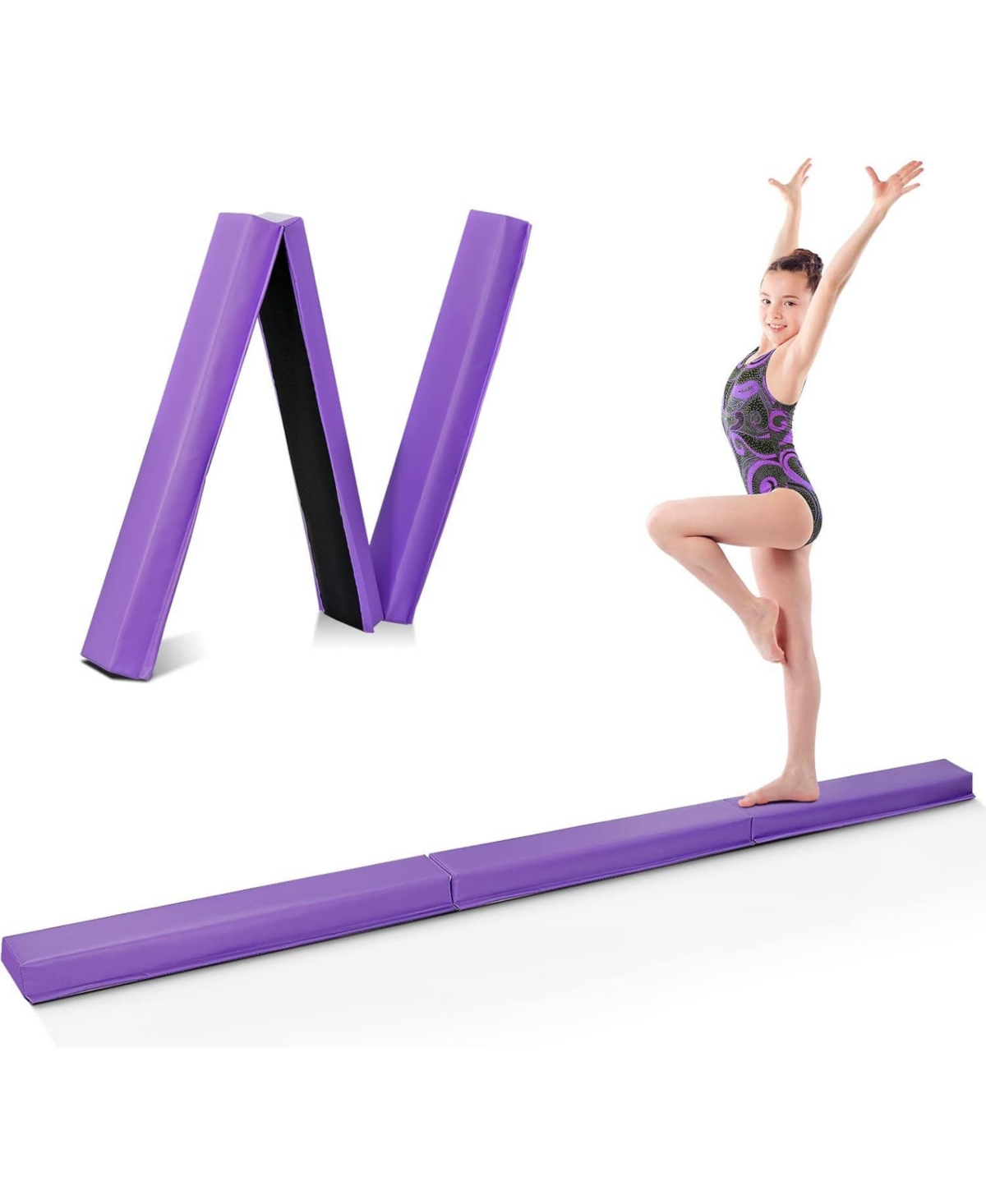 Click here for Zeny 9ft Folding Gymnastics Balance Beam for Kids... prices