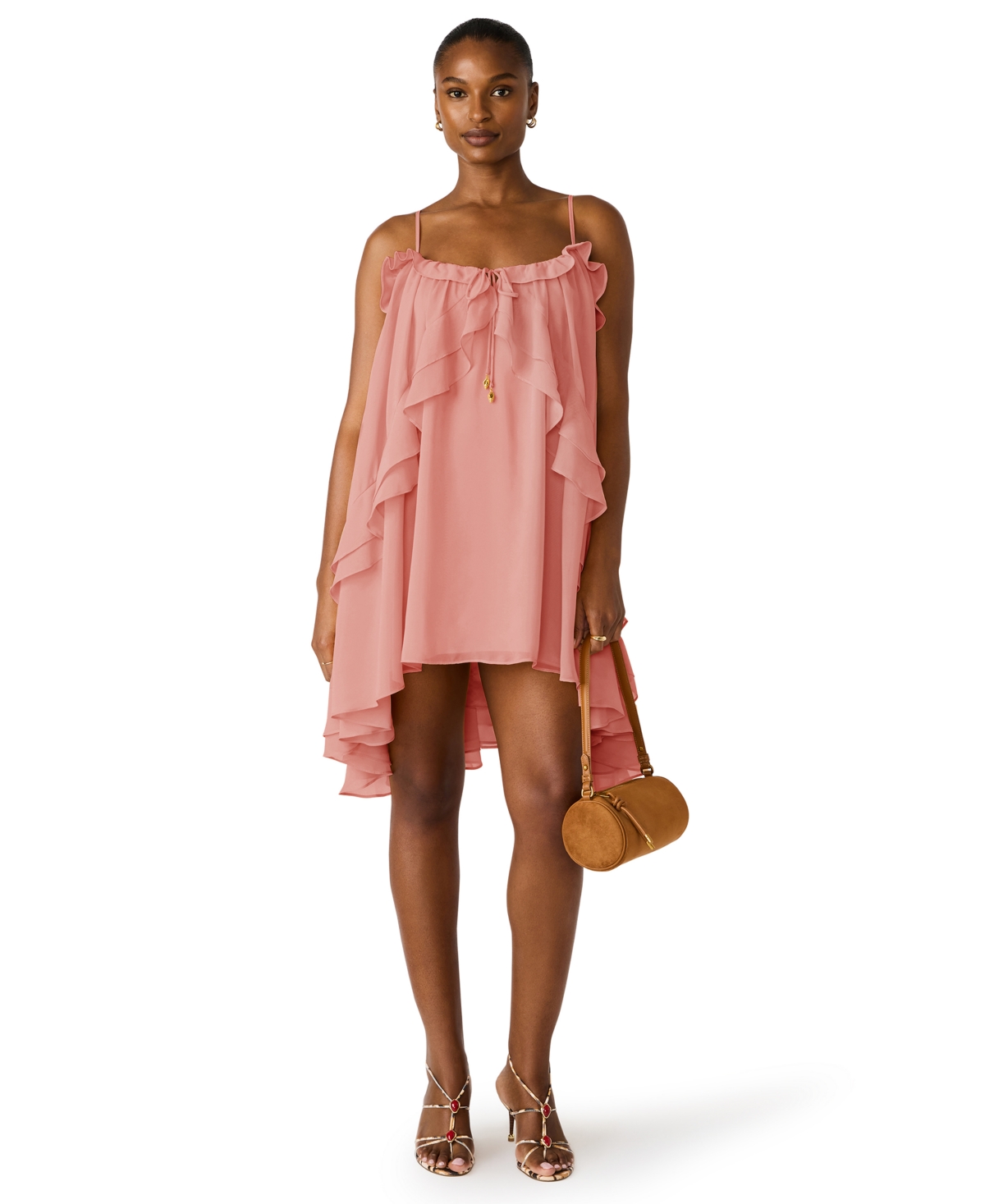 Click here for Steve Madden Womens Square Neck High-Low Dress - C... prices