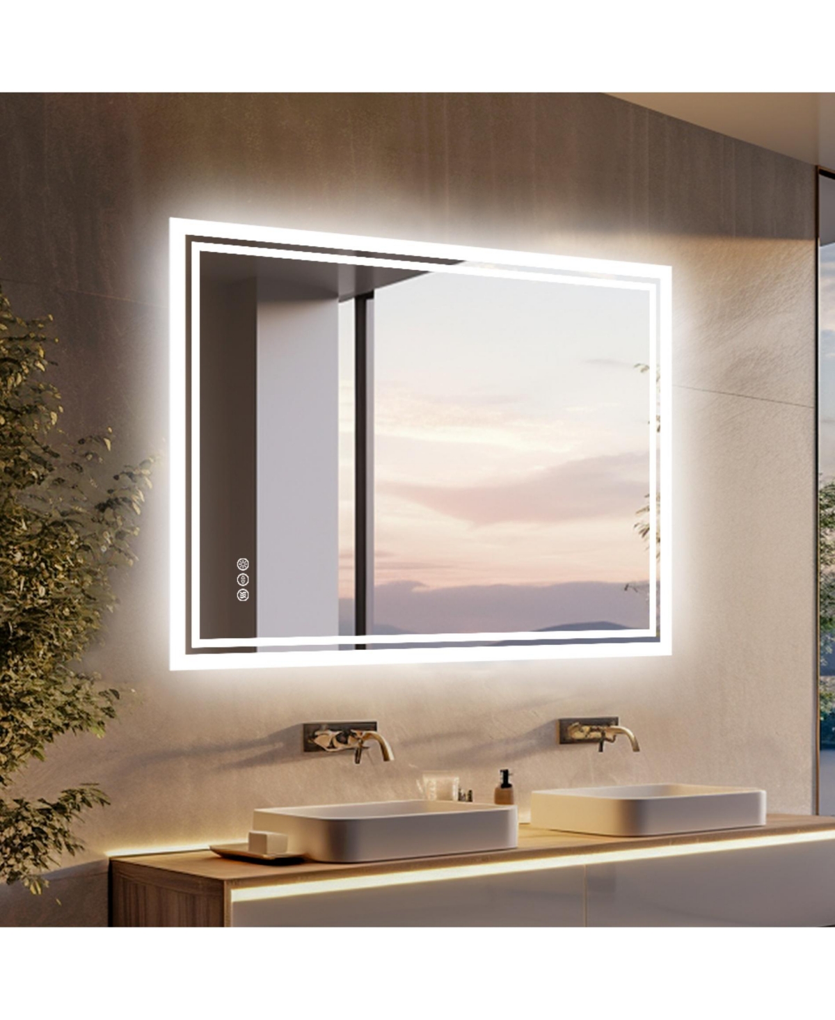 Click here for Luvod 19.7x27.5 in Illuminated Led Bathroom Mirror... prices