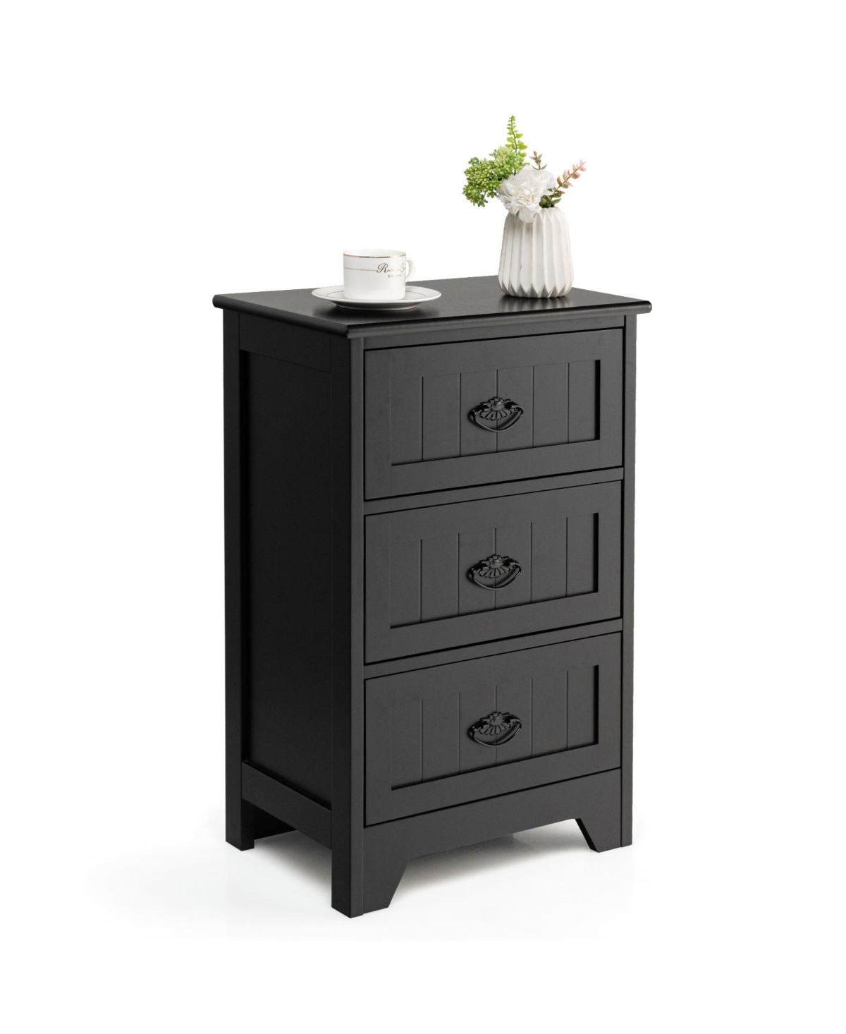 Click here for sumyeg 3 Drawers End Storage Wood Side Nightstand... prices