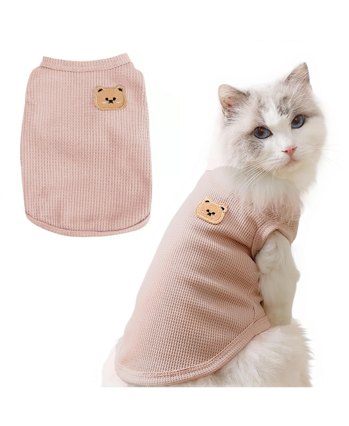 Click here for Aronkl Waffle Knit Cat and Dog T Shirt Stretchable... prices