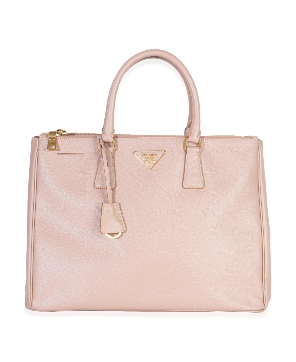 Click here for Pre-Owned Prada Pink Saffiano Galleria Lux Medium... prices