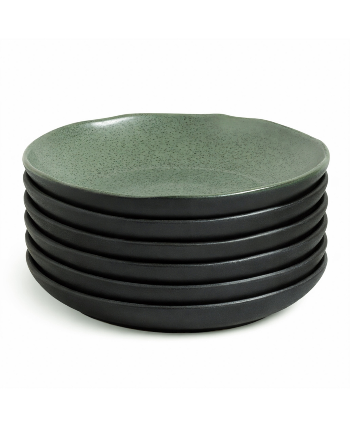 Click here for Porto Brasil Stoneware Pasta Bowls  Set of 6 - Gre... prices