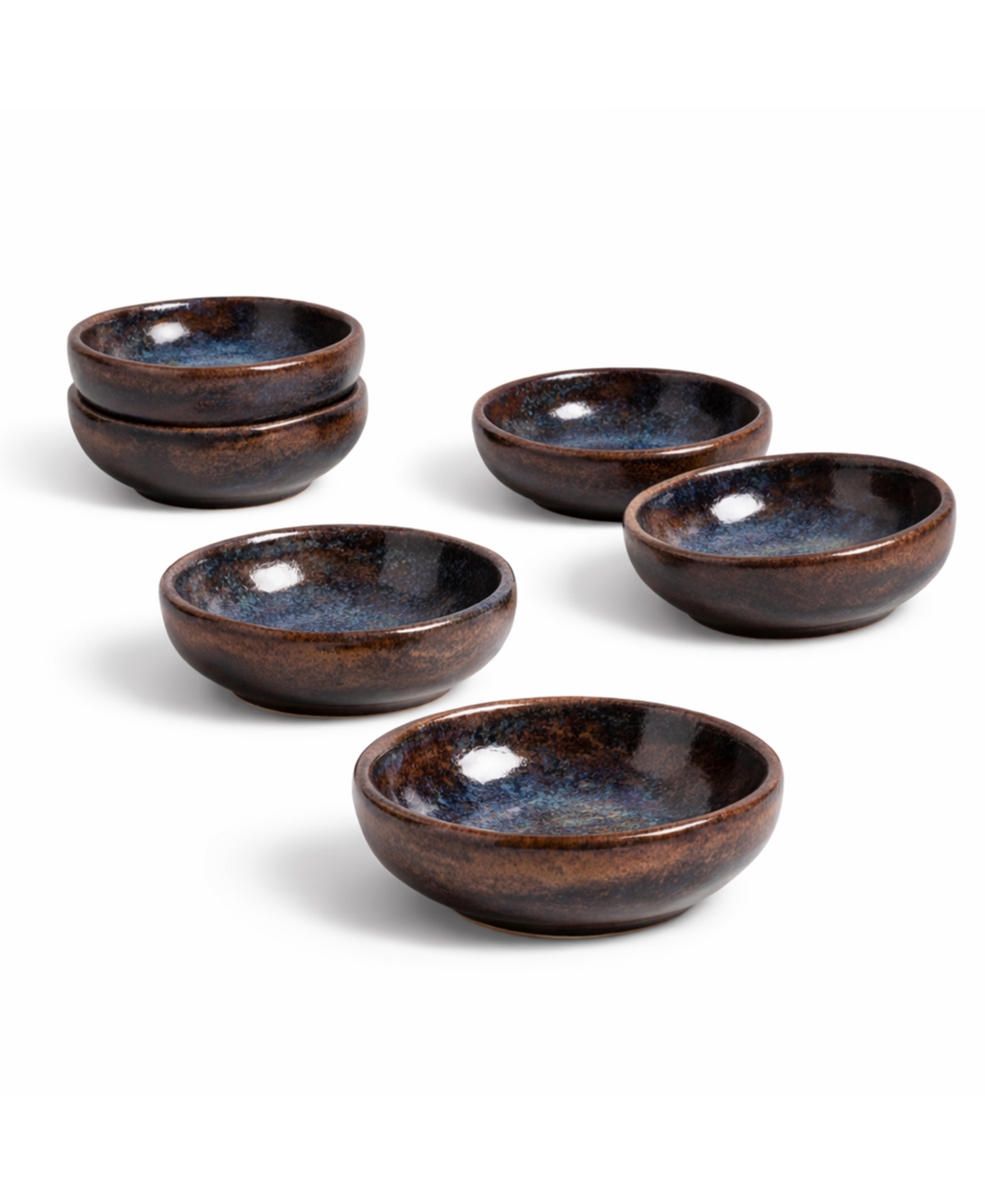 Click here for Porto Brasil Stoneware Ramekins  Set of 6 - Blue prices