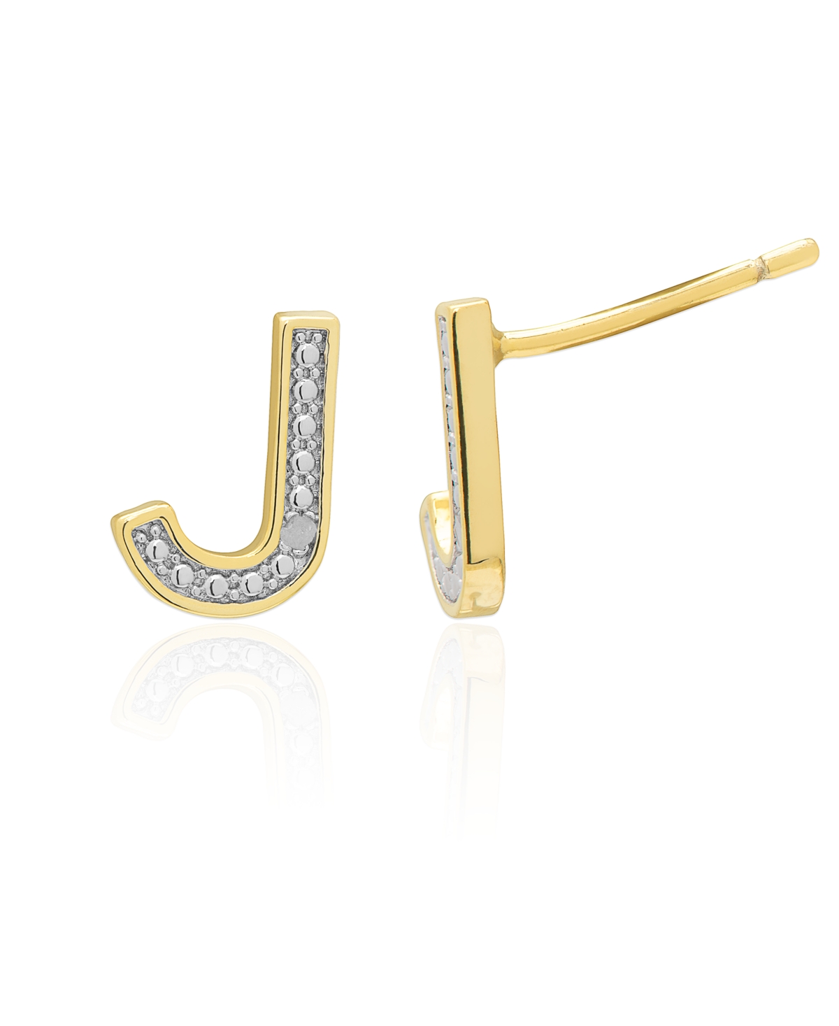 Click here for Macys Diamond Accent 0.01 ct. t. w. Initial S Stud... prices