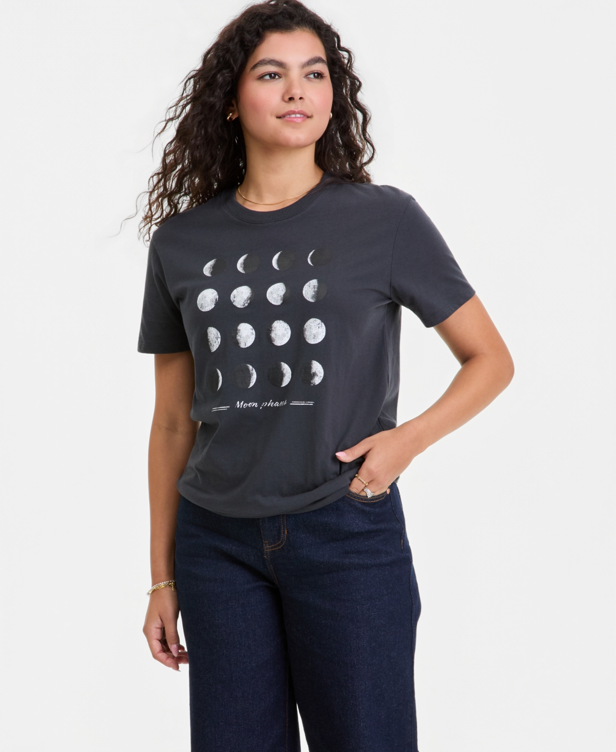 Click here for Self Esteem Juniors Moon Phases Graphic-Print Tee... prices