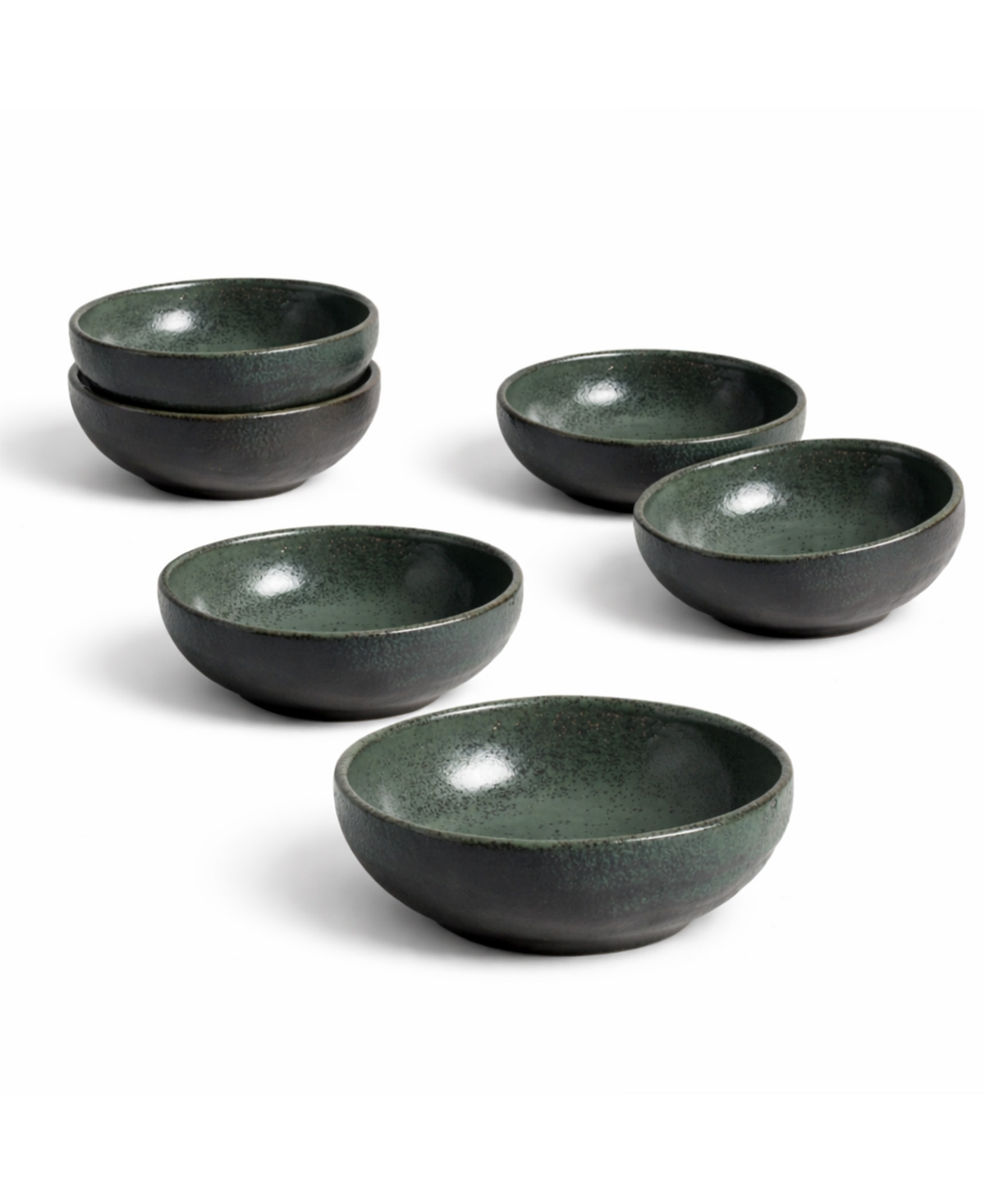 Click here for Porto Brasil Stoneware Ramekins  Set of 6 - Green prices