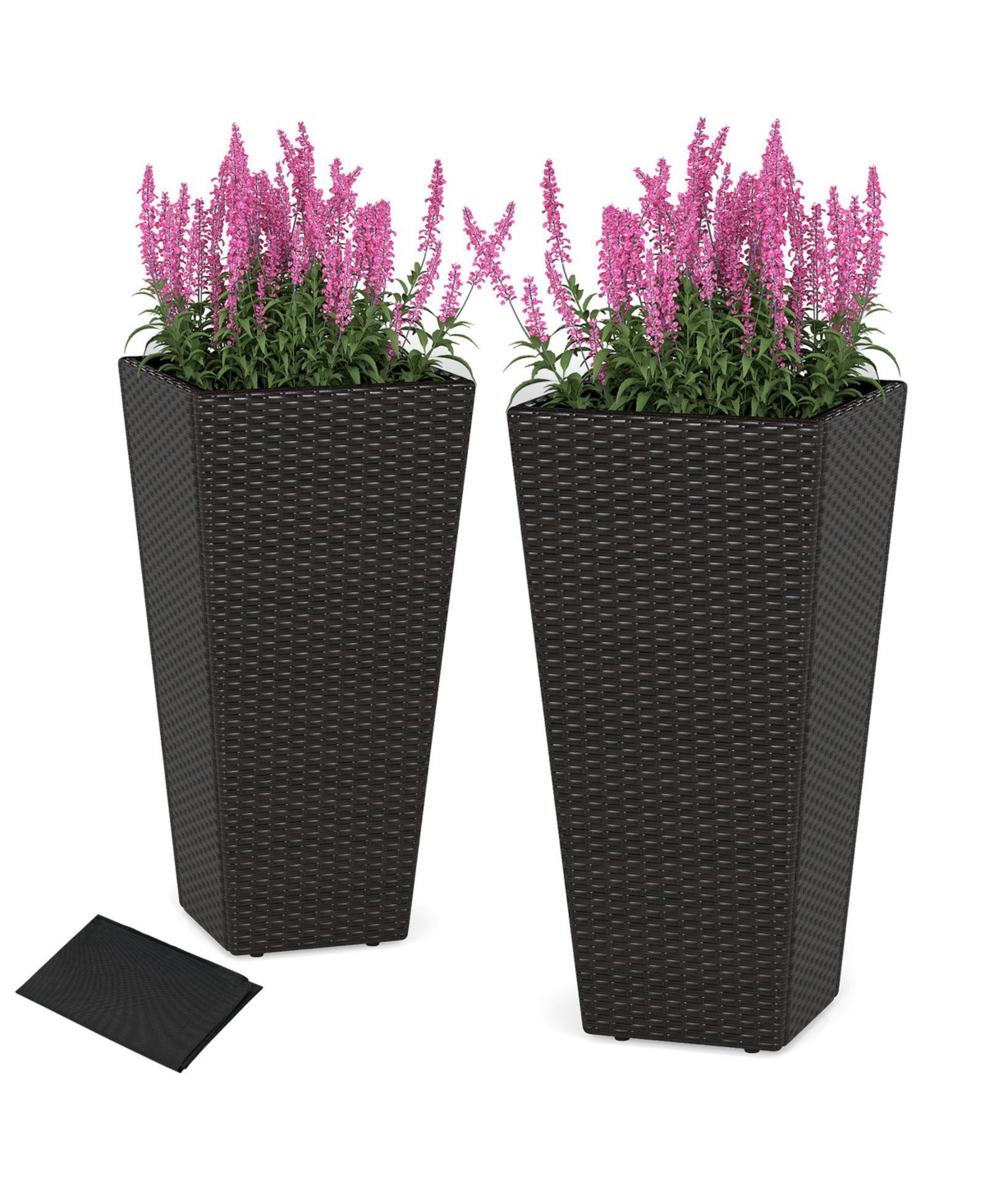 Click here for Gouun 30 in Tall Modern Pe Rattan Planter Pots Set... prices