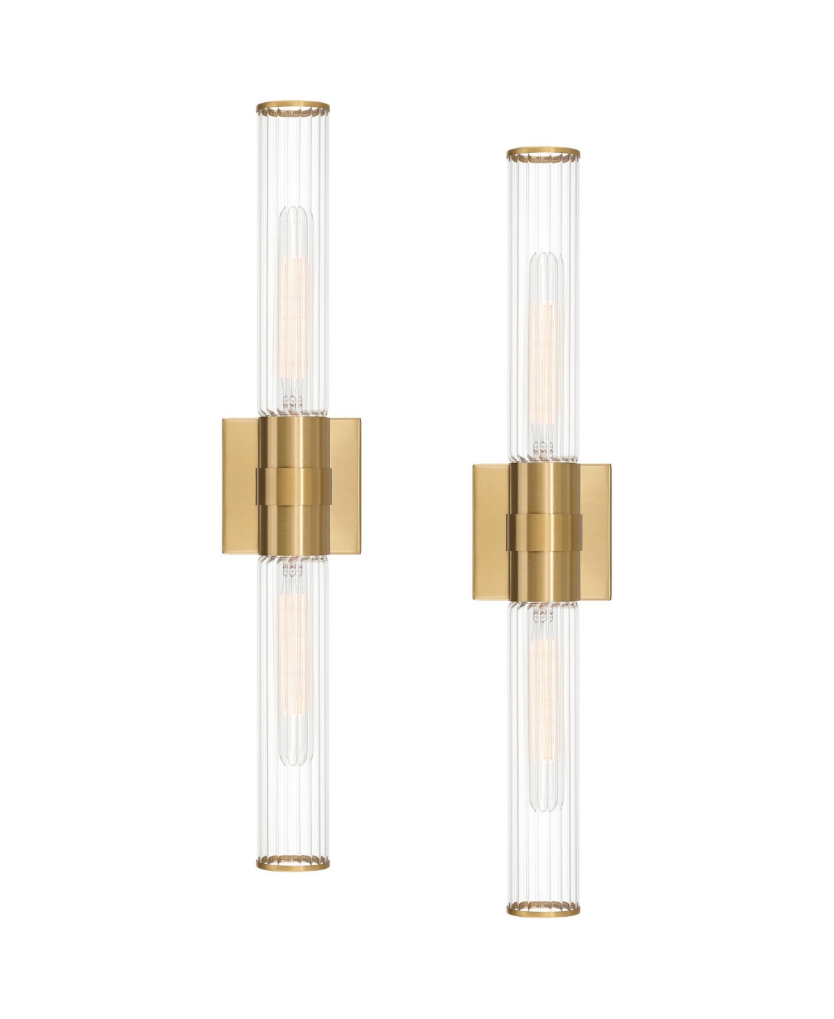 Click here for Possini Euro Design Adeline Warm Brass 2-Light Bat... prices