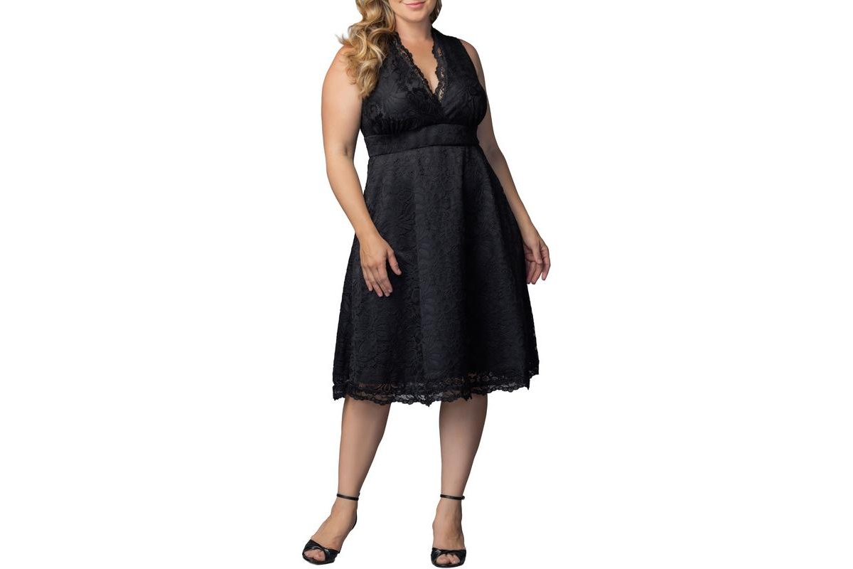 Click here for Kiyonna Plus Size Pin Up Boudoir Sleeveless Lace C... prices