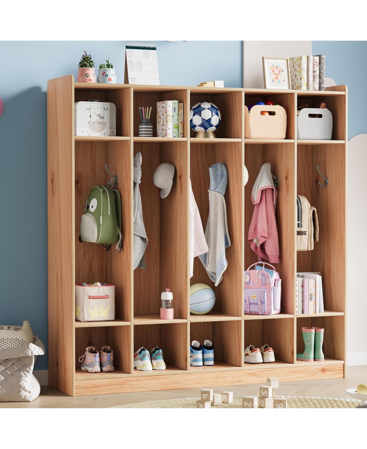 Click here for gaomon 5-Section Classroom Coat Locker with 10 Cub... prices