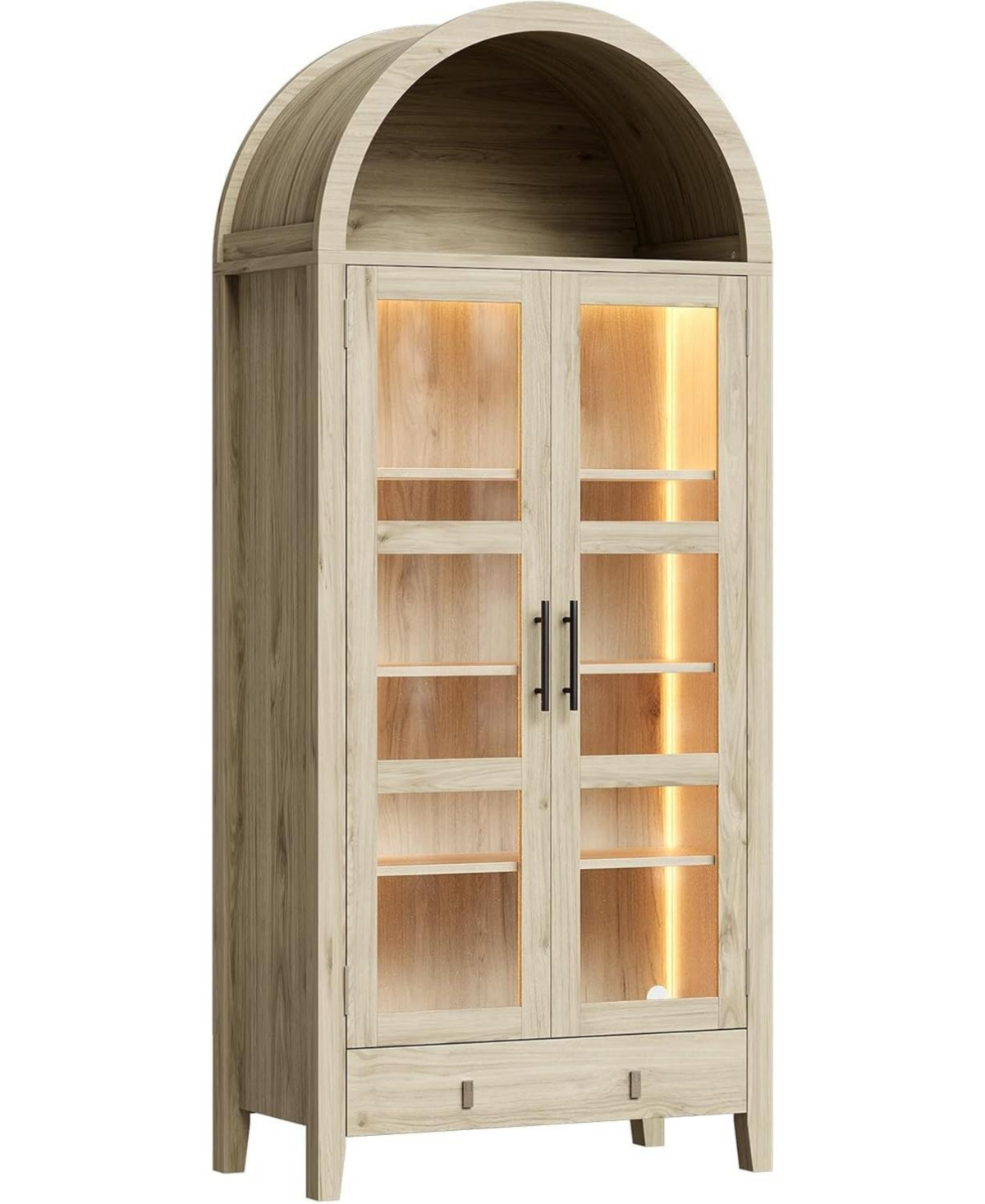 Click here for gaomon 71 Tall Arched Kitchen Pantry Cabinet  Mode... prices