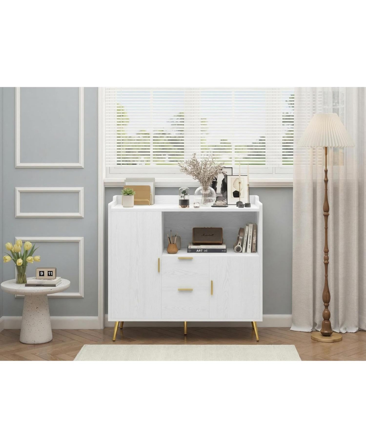 Click here for gaomon 40 Inch Modern Buffet Cabinet with Drawers... prices