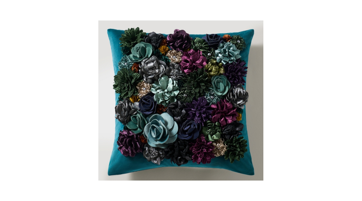 Click here for Z Gallerie Posy Pillow - Cerulean prices