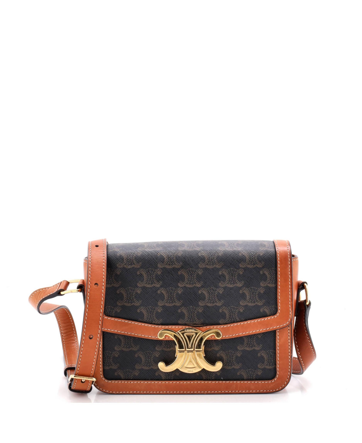 Click here for Pre-Owned Celine Teen Triomphe Shoulder Bag Triomp... prices