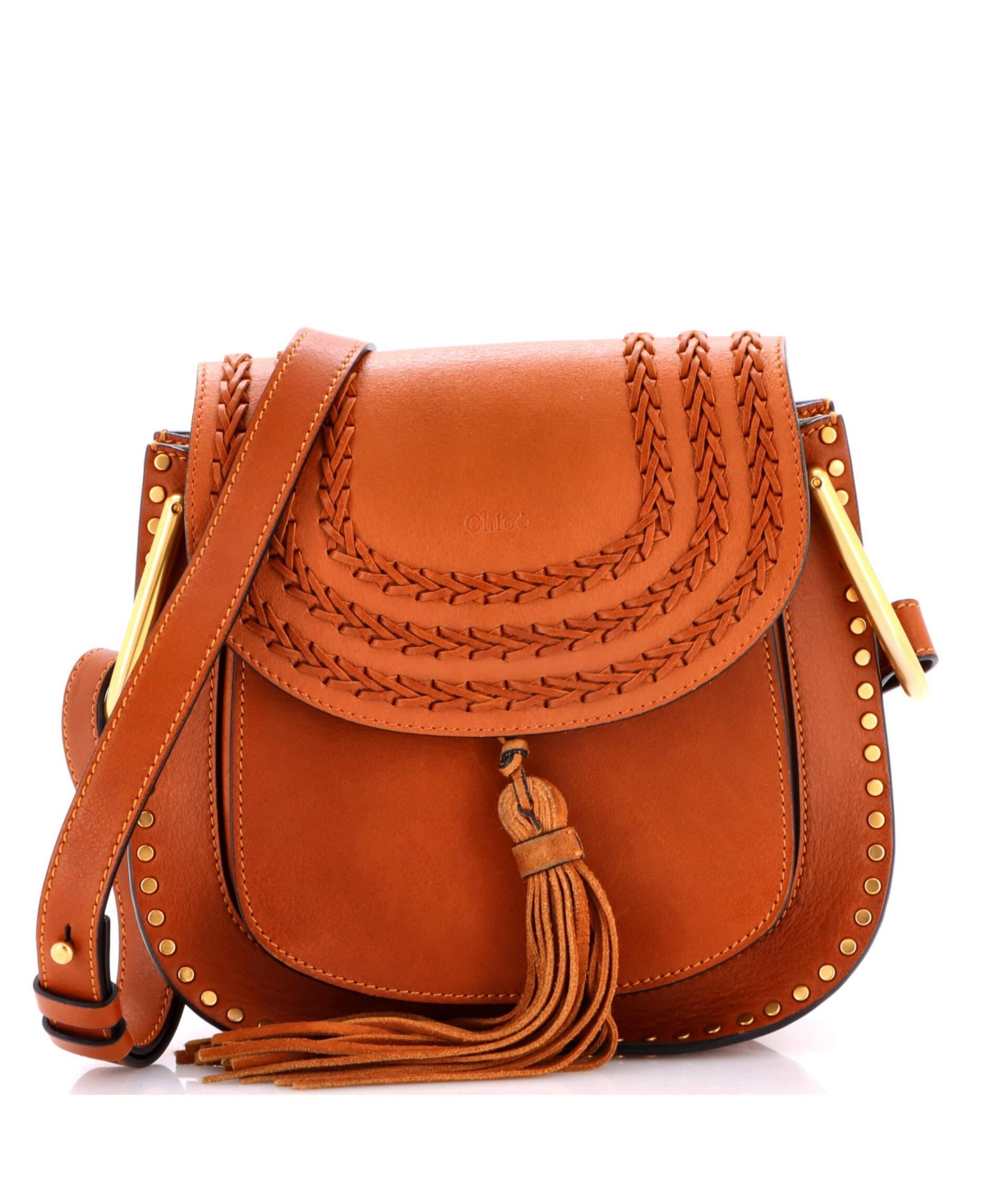 Click here for Pre-Owned Chloe Small Hudson Handbag Whipstitch Le... prices