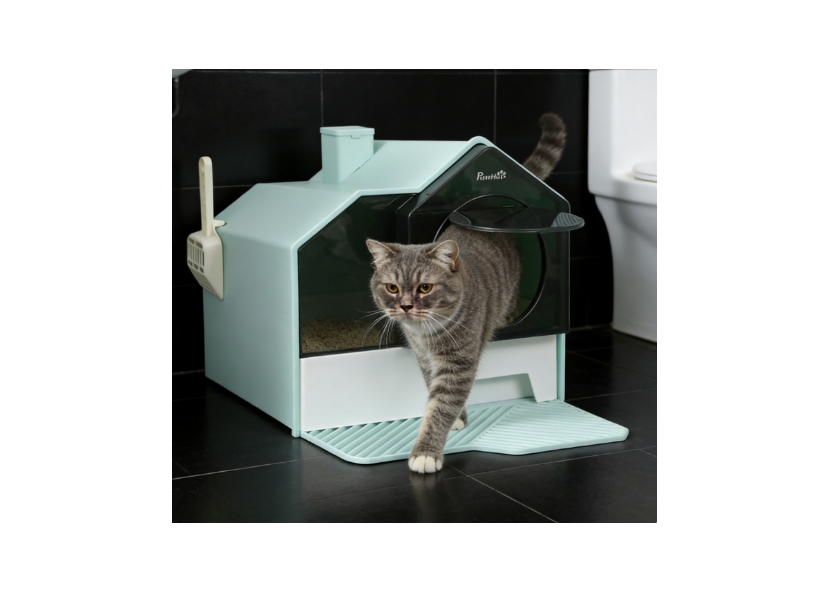 Click here for Zeus and Ruta Hooded Cat Litter Box with Odor Cont... prices