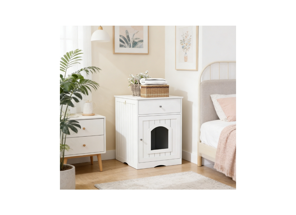 Click here for Zeus & Ruta Wooden Cat Enclosure with Litter Box... prices