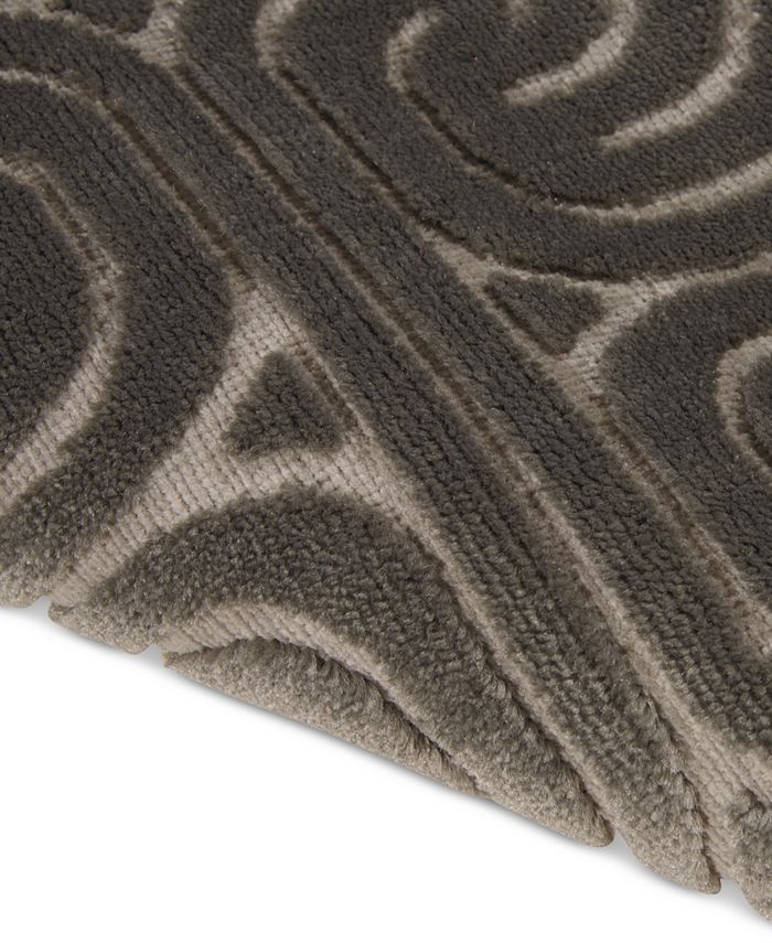 Kelly Ripa Home CLOSEOUT! Interlock KRH20 Dark Grey 3'6" x 5'6" Area ...