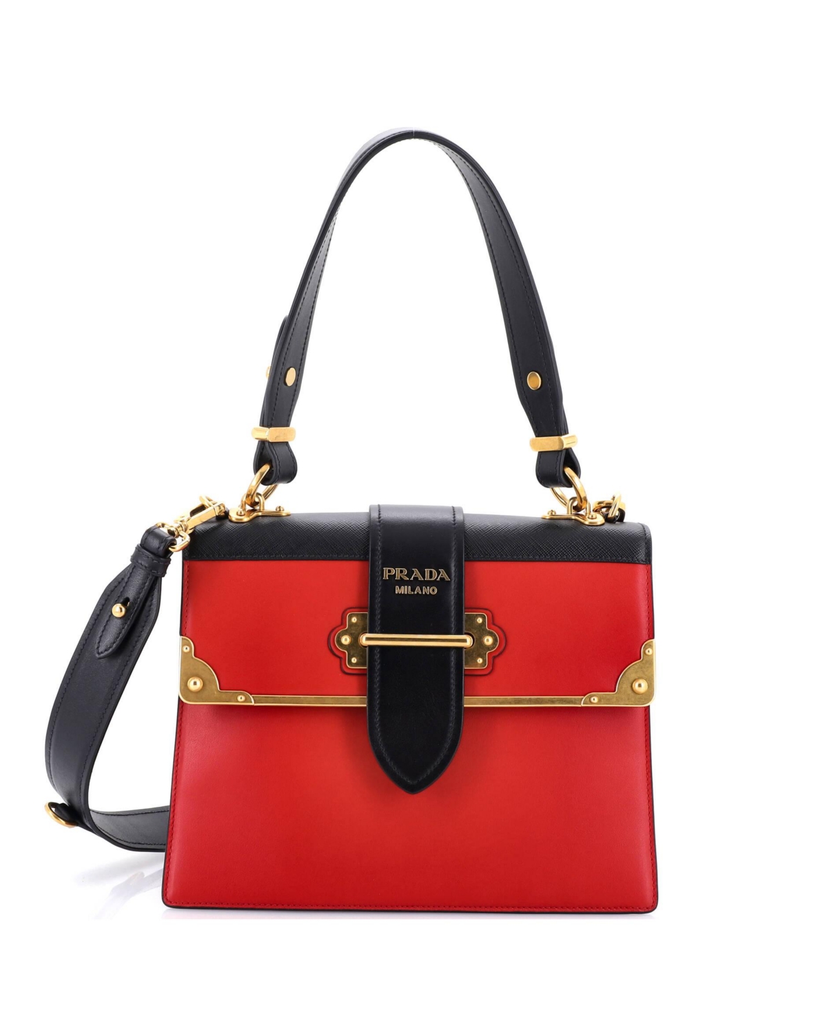 Click here for Pre-Owned Prada Medium Cahier Convertible Shoulder... prices