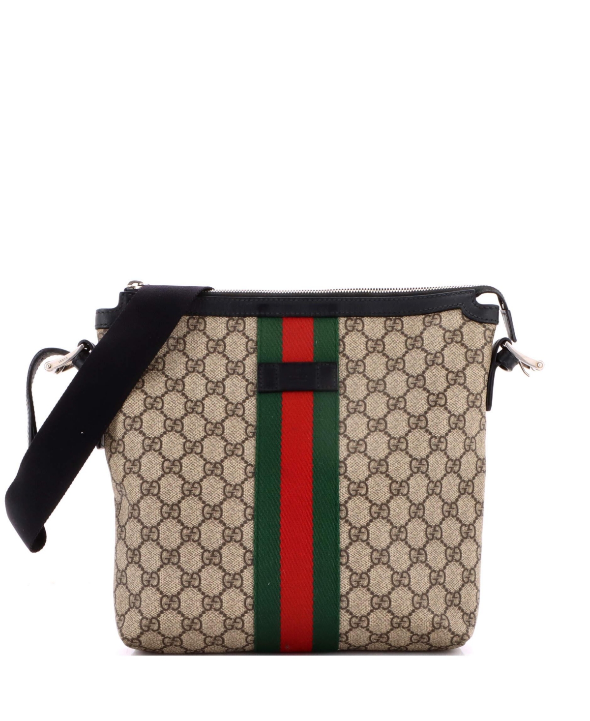 Click here for Pre-Owned Gucci Medium Web Messenger Bag Gg Coated... prices