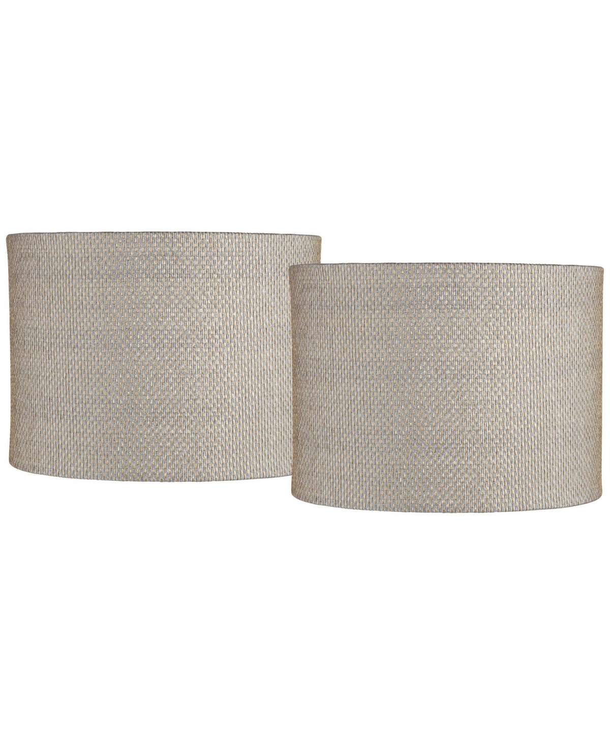 Click here for Springcrest Set of 2 Drum Print Lamp Shades Weave... prices