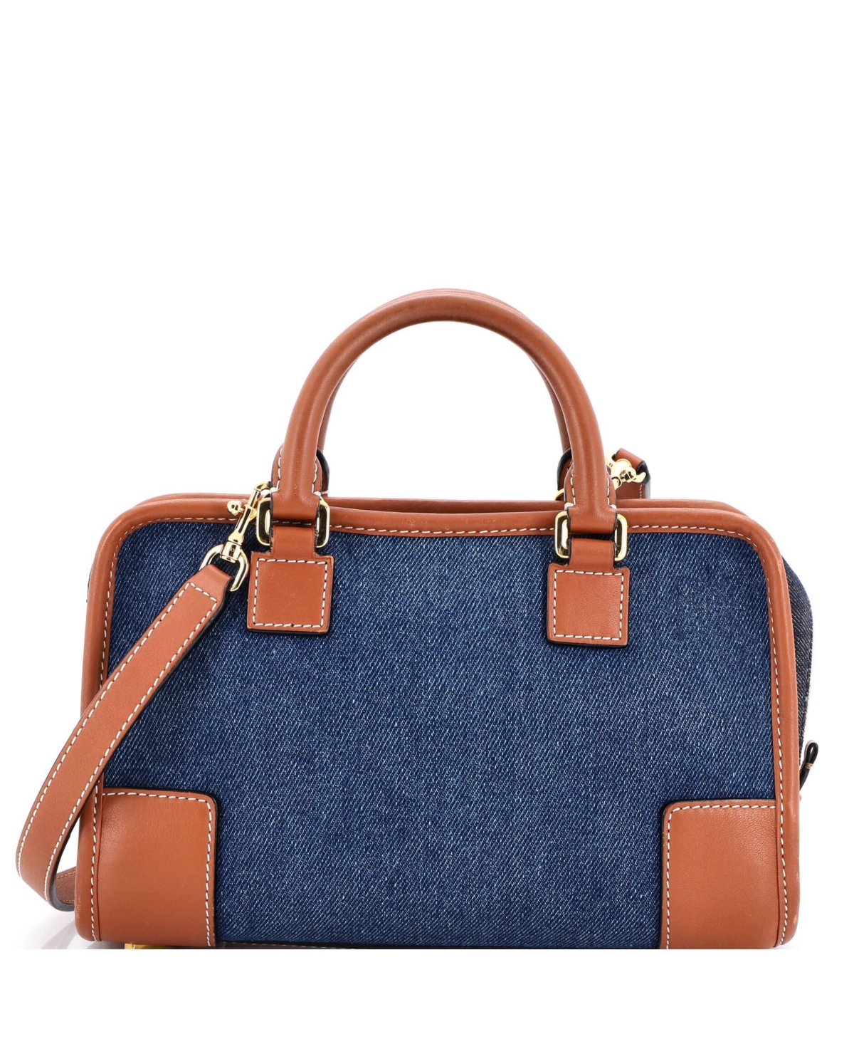 Click here for Pre-Owned Loewe 28 Amazona Nm Bag Denim - Blue prices