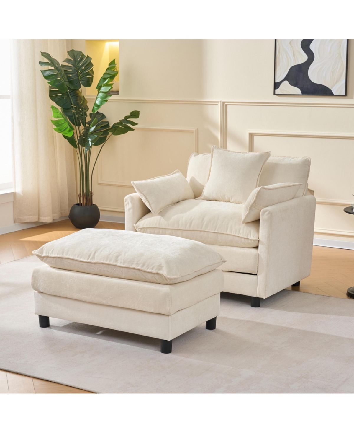 Click here for Boyel Living 39.4 Inch Modern Accent Chair with Ot... prices