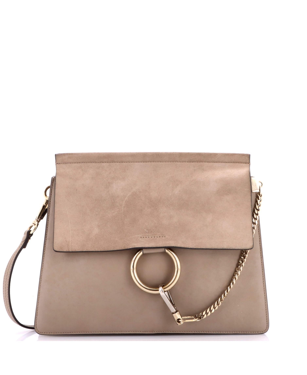 Click here for Pre-Owned Chloe Medium Faye Shoulder Bag Leather a... prices