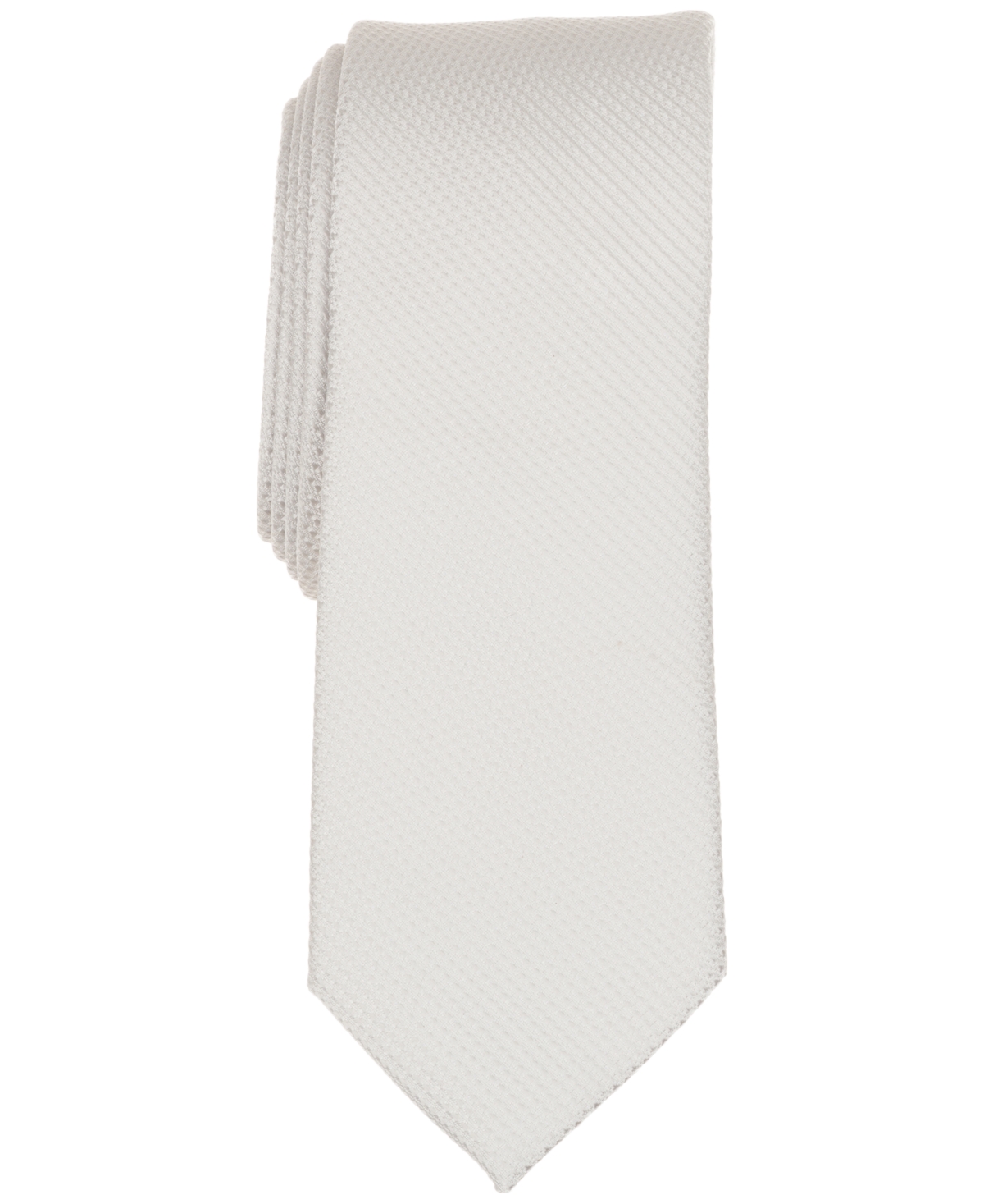 Click here for Bar Iii Solid Knit Tie - White prices