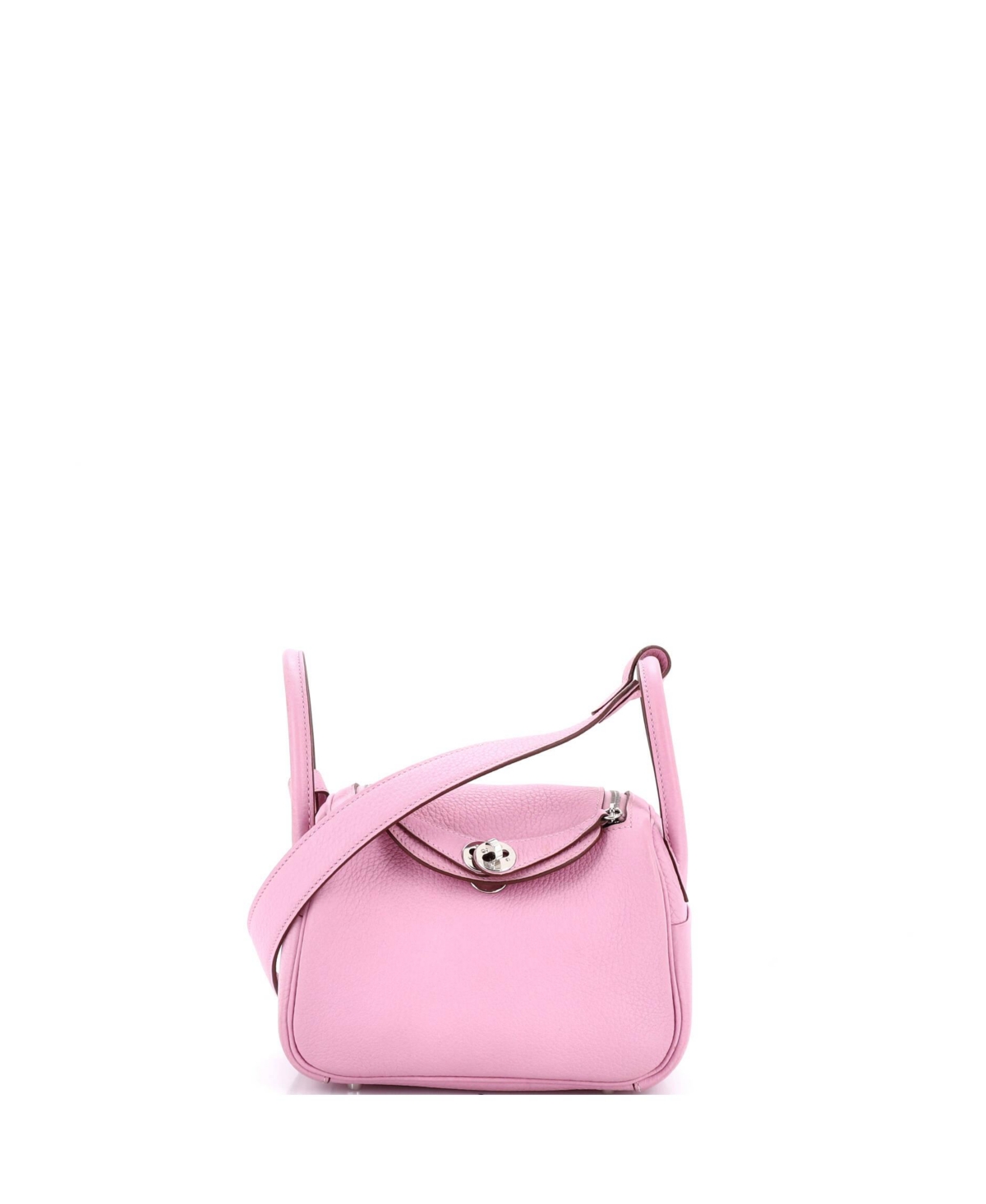 Click here for Pre-Owned HERMES Mini Lindy Bag Clemence - Pink prices