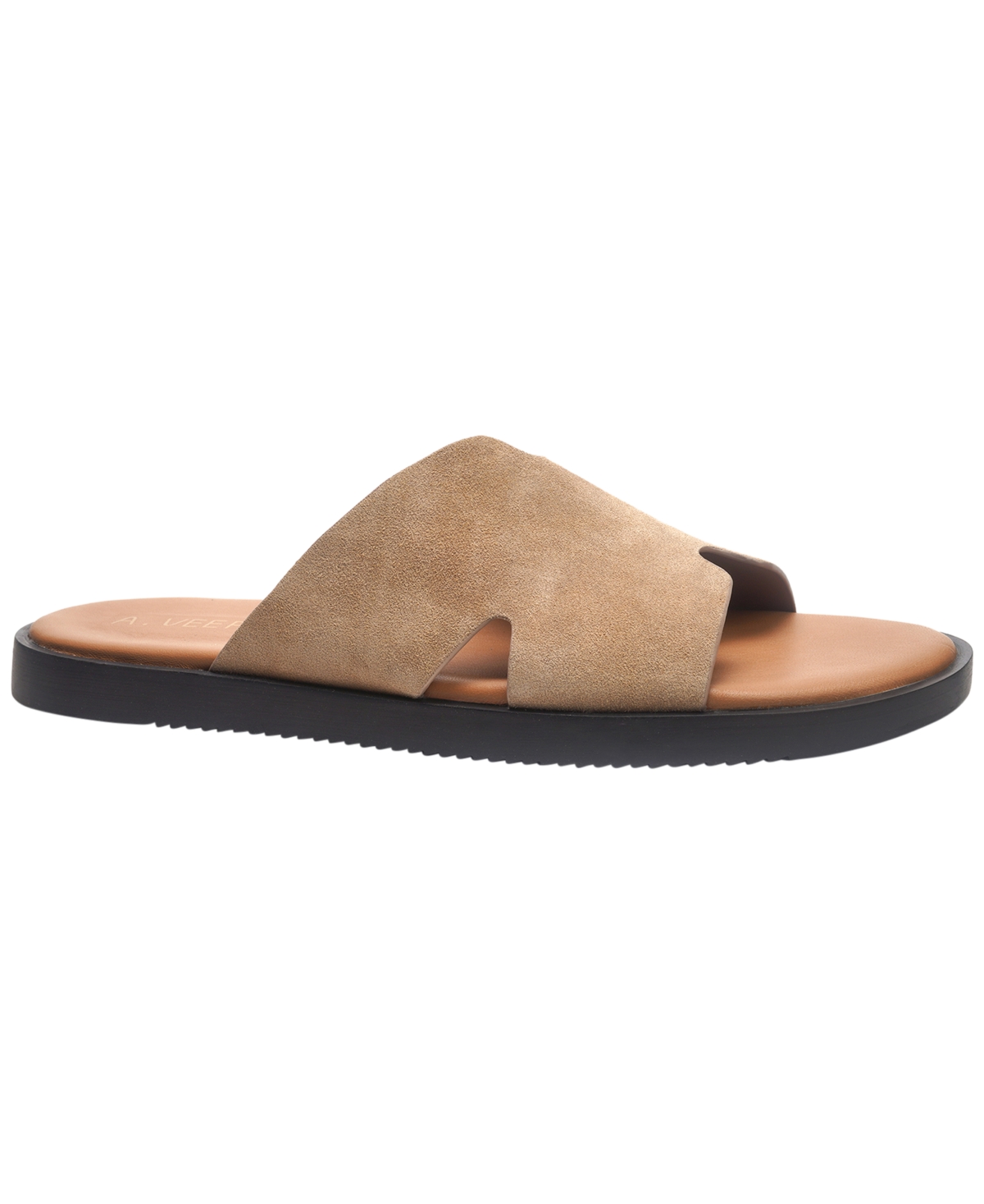 Click here for A. Veer Mens Marrkesh Slip-On Slide - Beige Suede prices