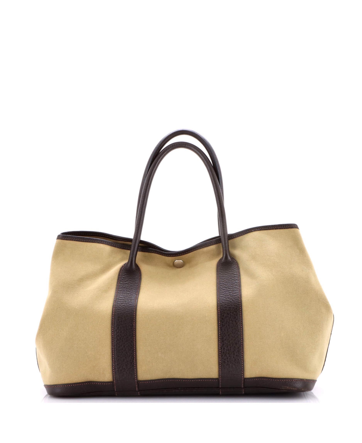 Click here for Pre-Owned HERMES 36 Garden Party Tote Toile and Le... prices